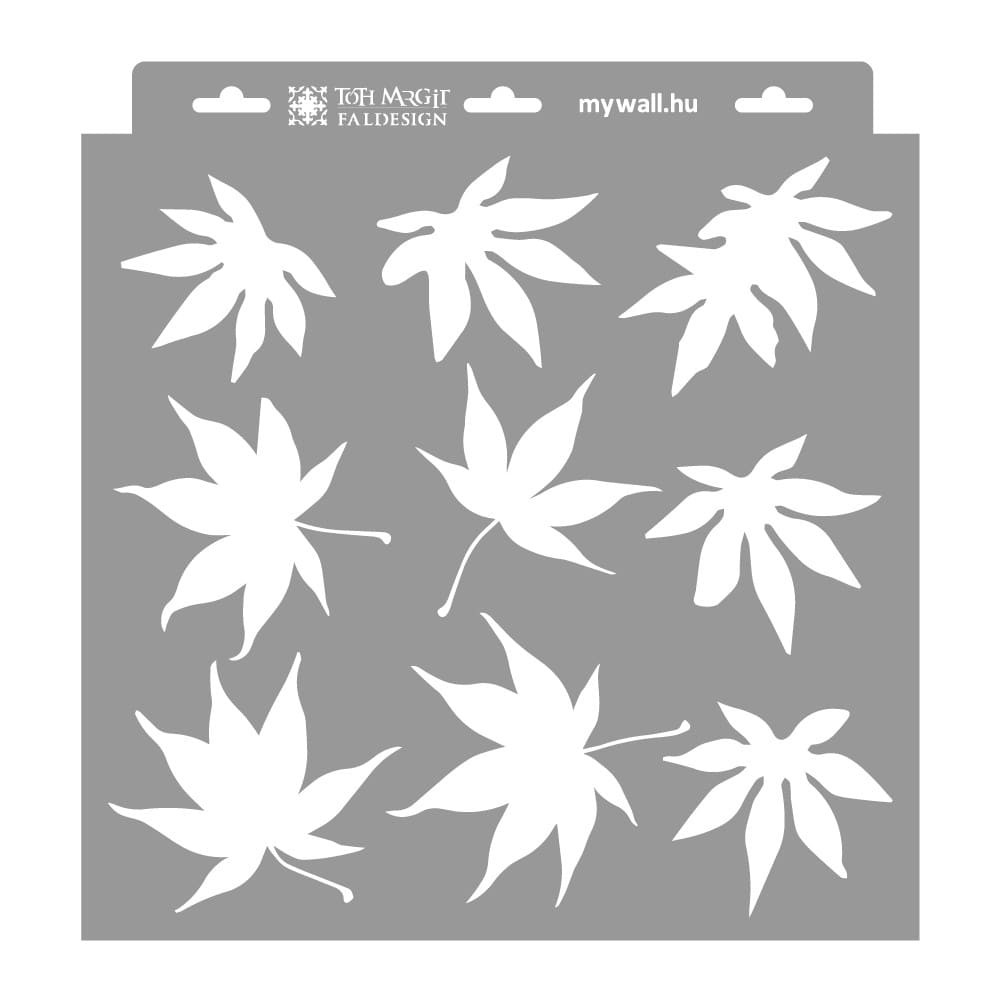 Tóth Margit Japán juhar stencil - Festő - 31x35 cm közepes
